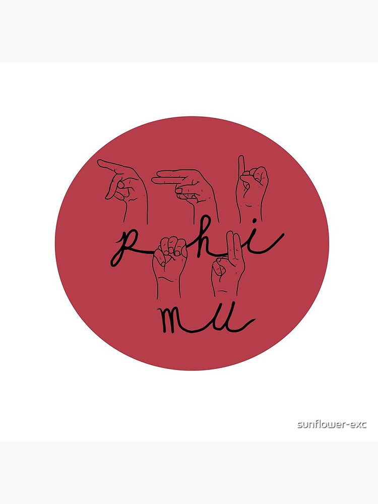 "Phi Mu in Sign Language " Art Print by sunflower-exc | Redbubble