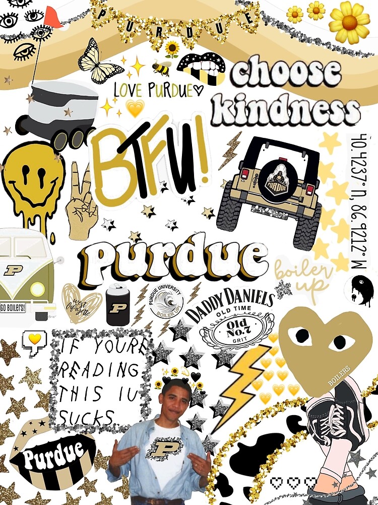 "Purdue Collage" Poster for Sale by grace-grapes | Redbubble