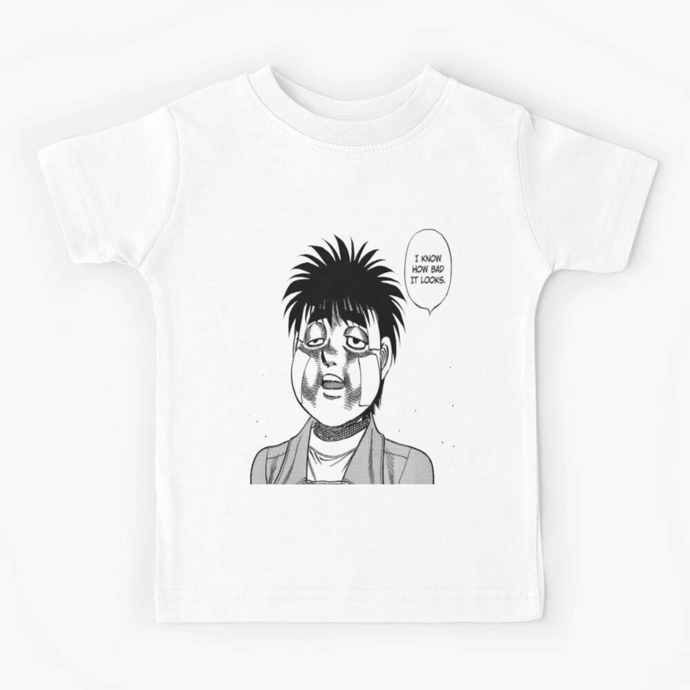 Camiseta Para Niños Hajime No Ippo Ippo Makunouchi Con Cara Graciosa Herida De Badassmanga
