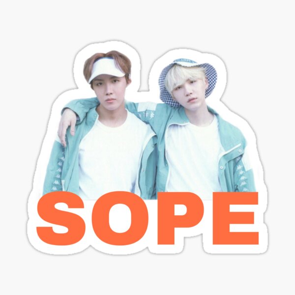 "SOPE (Suga and J-Hope)" Sticker by HoseoksSuga | Redbubble