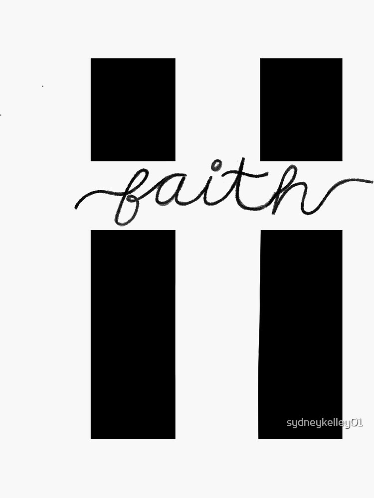 "faith cross" Sticker for Sale by sydneykelley01 | Redbubble