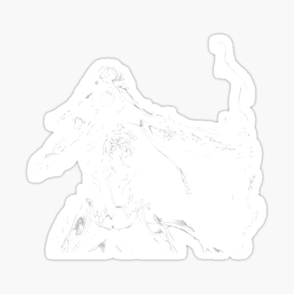 "Silhouette Obsidian Ivara Warframe Fan-art" Sticker for Sale by ulitau ...