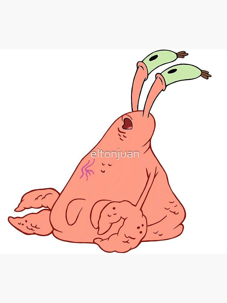 "Mr Krabs With No Shell" Poster for Sale by eltonjuan | Redbubble