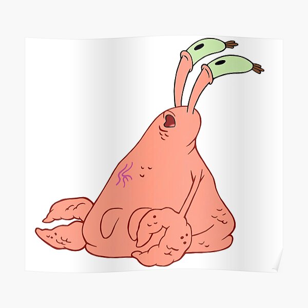 "Mr Krabs With No Shell" Poster for Sale by eltonjuan | Redbubble