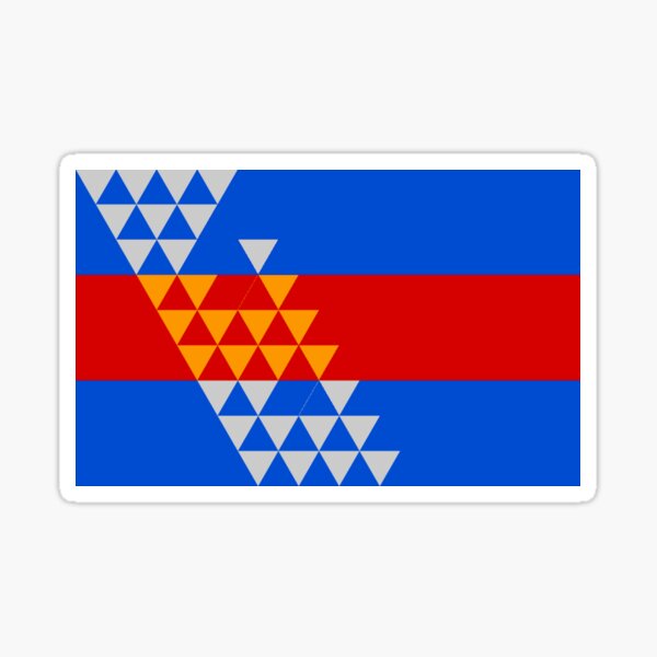 "Pomo Indian Flag" Sticker for Sale by FunWithFlags | Redbubble