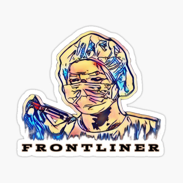 "Frontliner" Sticker for Sale by Sarged | Redbubble
