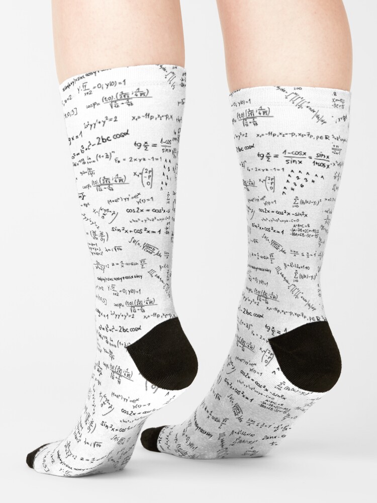 "Math Formulas And Numbers" Socks for Sale by ernstc | Redbubble