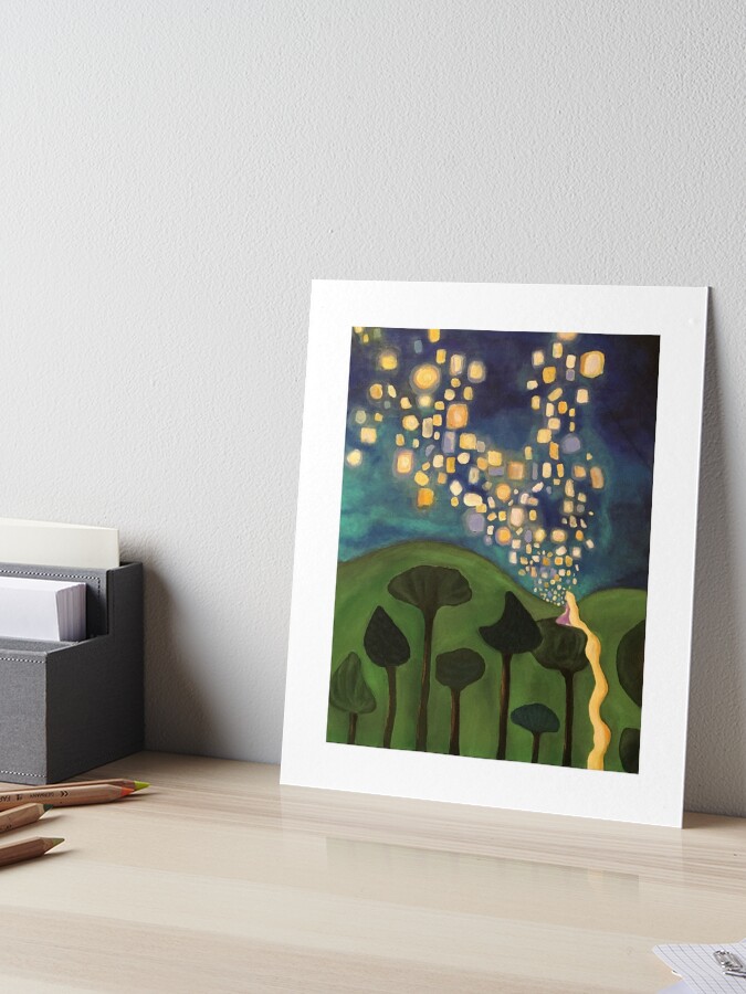 Tangled Floating Lights Painting