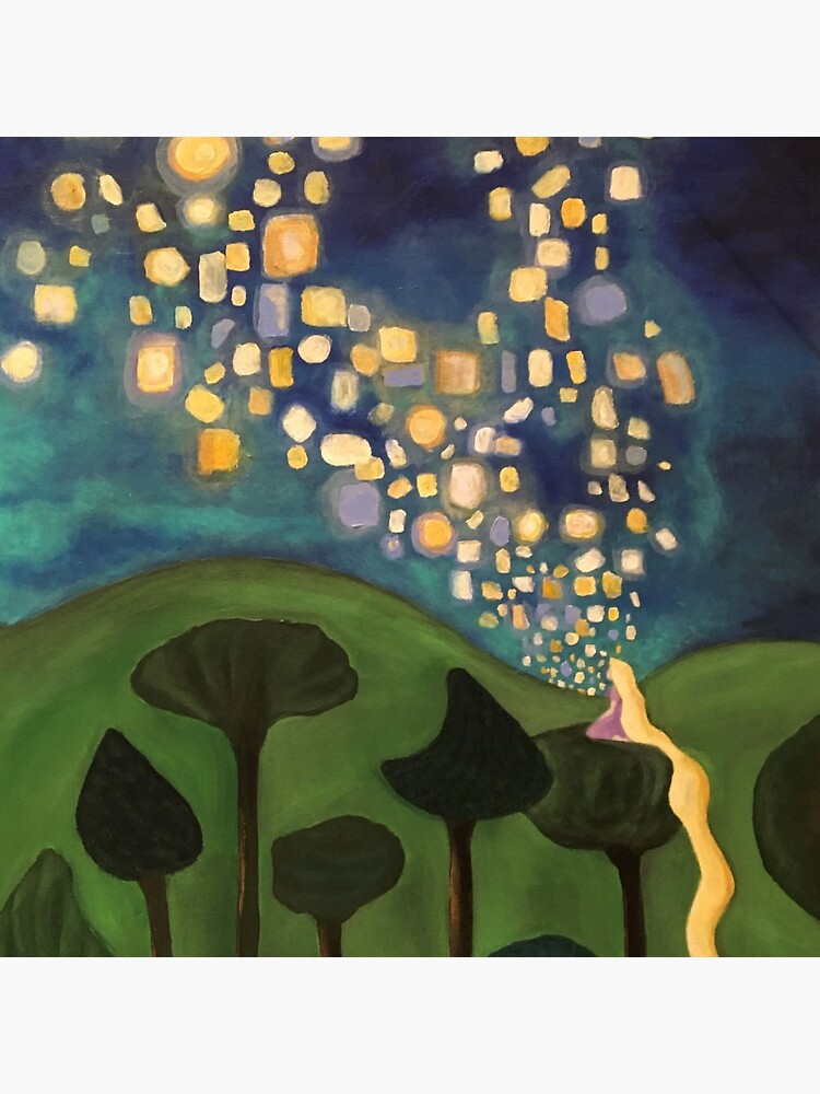 Tangled Floating Lights Painting