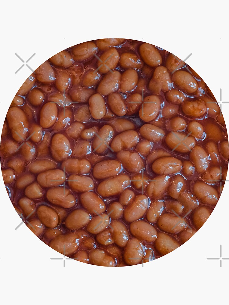 "Baked Beans Pattern" Sticker for Sale by patternsoup | Redbubble