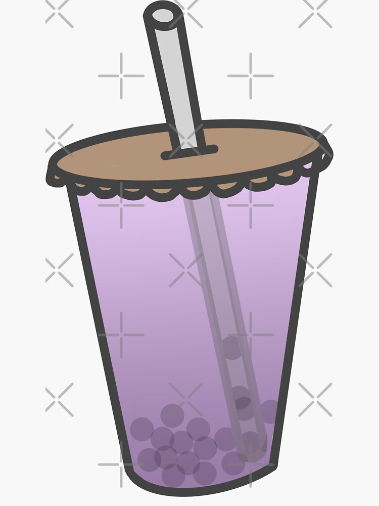 "Purple/Taro Boba" Sticker by bzimmerman73 | Redbubble