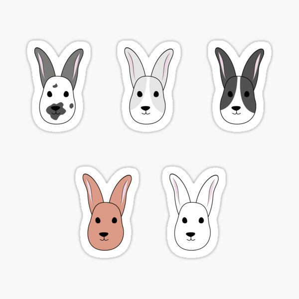 "Rabbit" Sticker by drawelooo | Redbubble