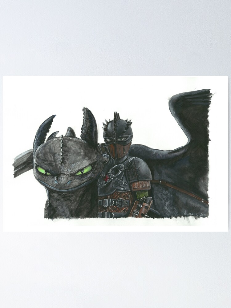 "Battle Ready Toothless and Hiccup" Poster for Sale by AnthonyIgnacio ...