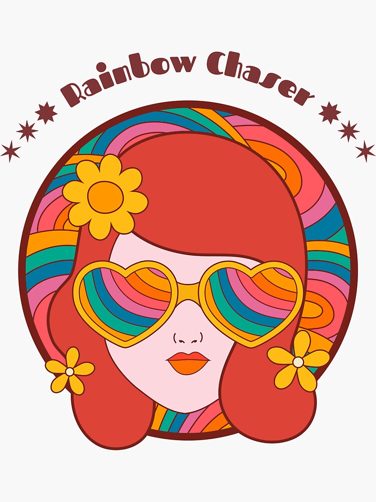 "Rainbow chaser" Sticker by ErenStream | Redbubble