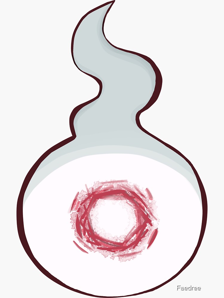"Hanako Hakujoudai Red" Sticker for Sale by Faedree | Redbubble