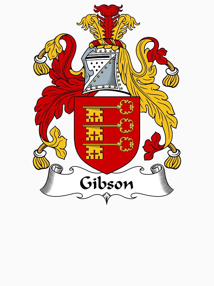 "Gibson Coat of Arms / Gibson Family Crest" T-shirt for Sale by ...