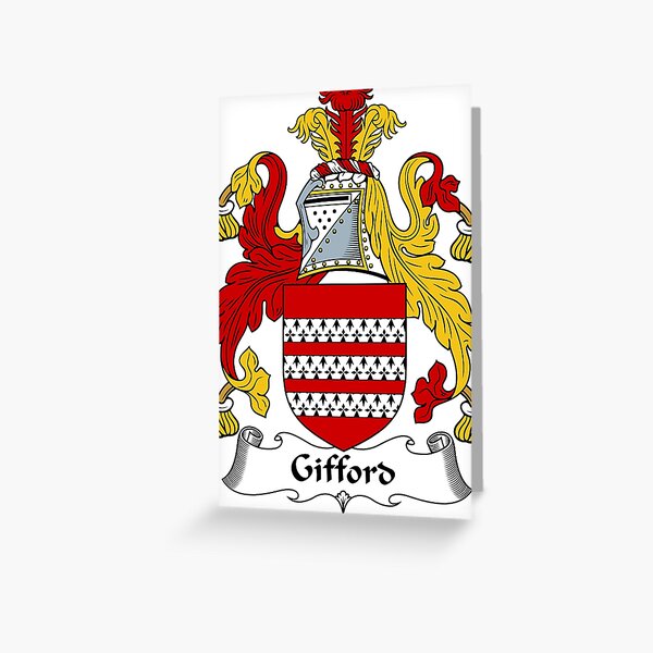 "Gifford Coat of Arms / Gifford Family Crest" Greeting Card for Sale by ...