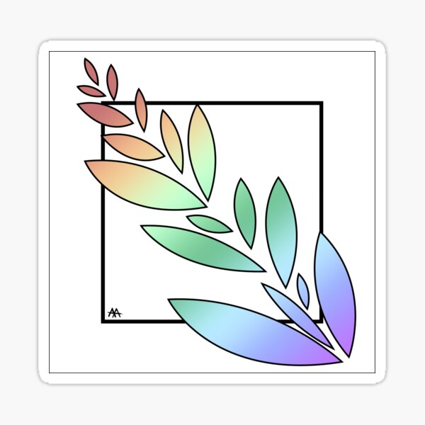 "Simple leaf" Sticker for Sale by andyasy | Redbubble
