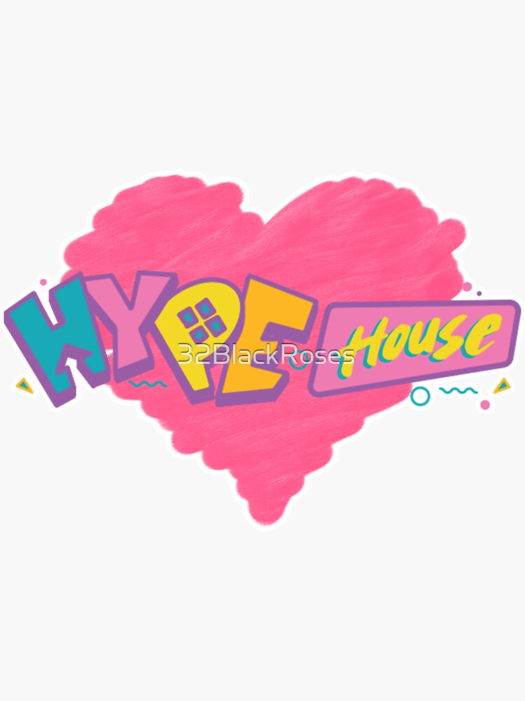 "Hype House" Sticker for Sale by 32BlackRoses | Redbubble