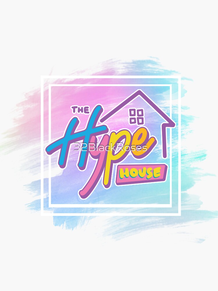 "Hype House" Sticker for Sale by 32BlackRoses | Redbubble
