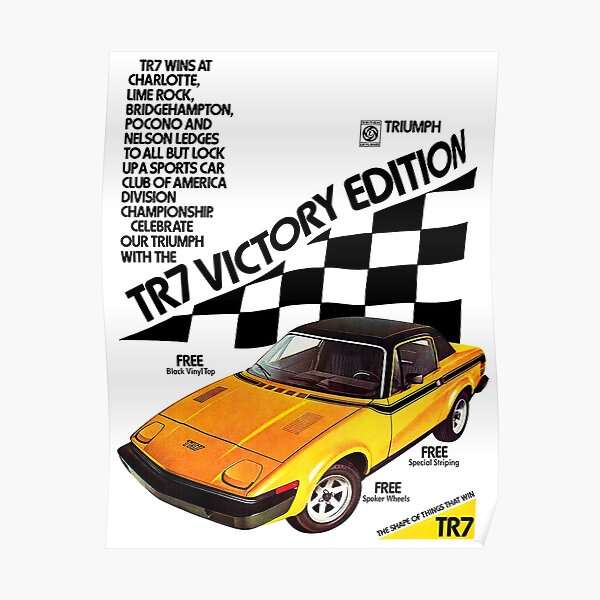 "TRIUMPH TR7 VICTORY EDITION" Poster by ThrowbackM2 | Redbubble