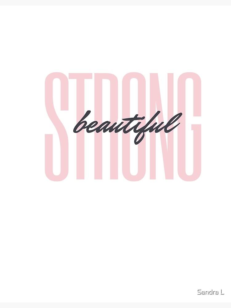 "Strong is Beautiful Gym Workout Design" Poster by Under18 | Redbubble