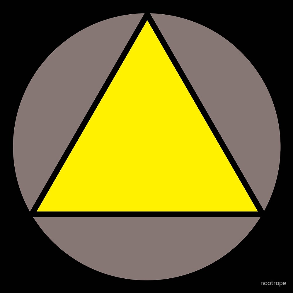 "Yellow Triangle" by nootrope | Redbubble