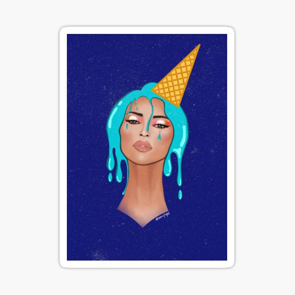 "Melted Ice Cream" Sticker by starjlight | Redbubble