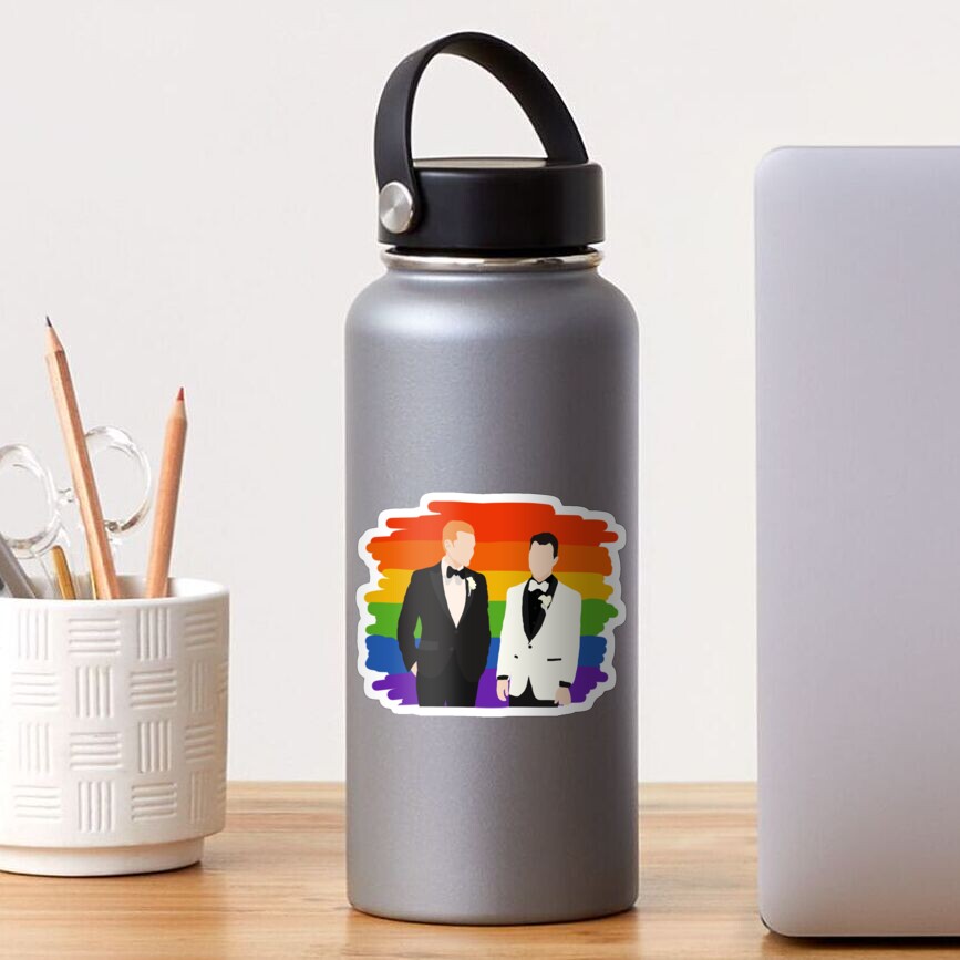 "Ian and Mickey wedding gallavich 10x12" Sticker by anotherems | Redbubble