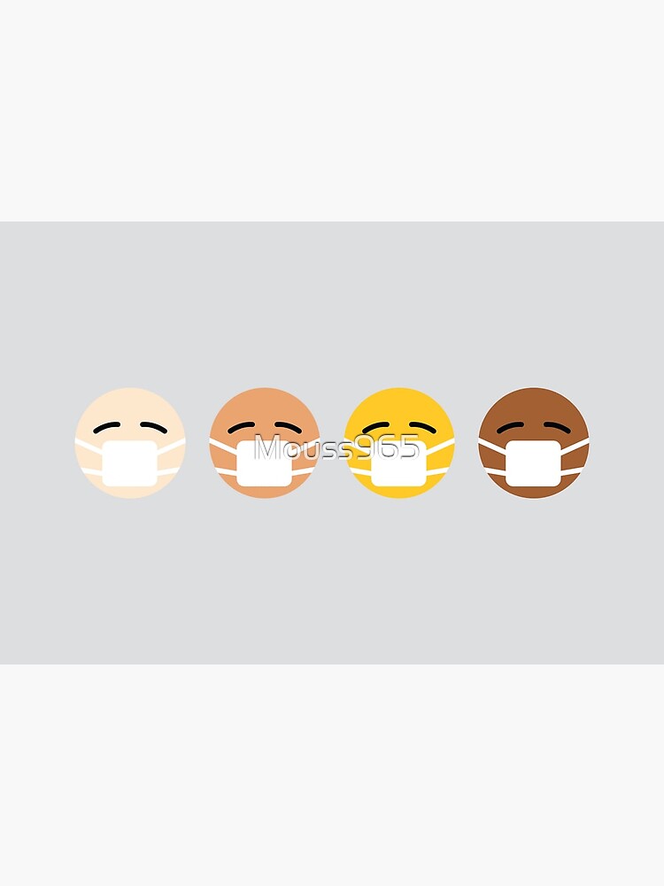 "Face mask emoji" Sticker by Mouss965 | Redbubble
