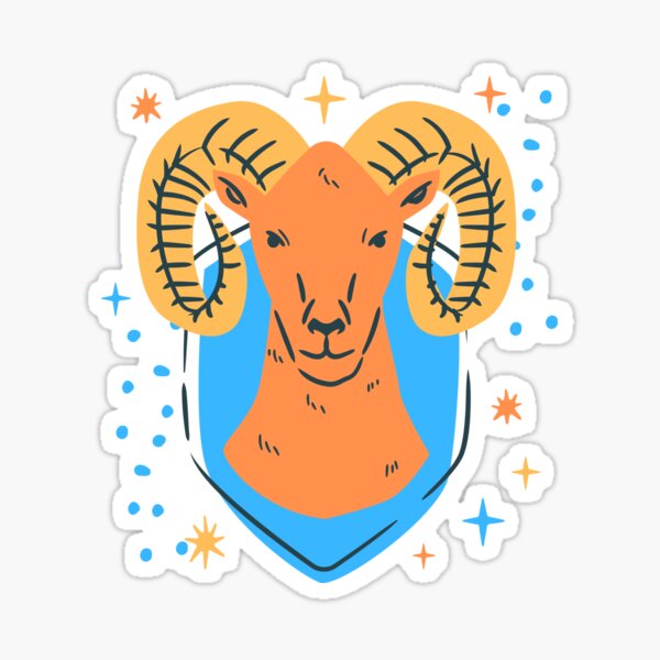 "Ram" Sticker by GodsHome | Redbubble