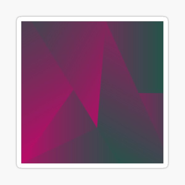 "Cool Geometric Shapes" Sticker for Sale by ingrid0404 | Redbubble