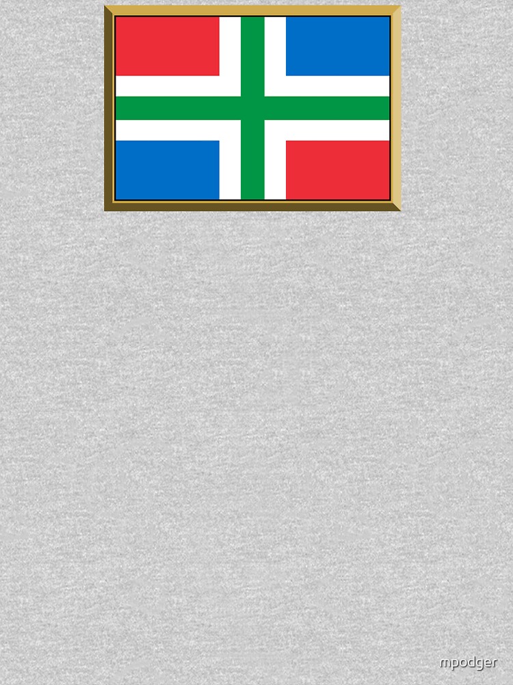 Groningen Flag Sticker For Sale Mit "Kartenflagge Der Provinz