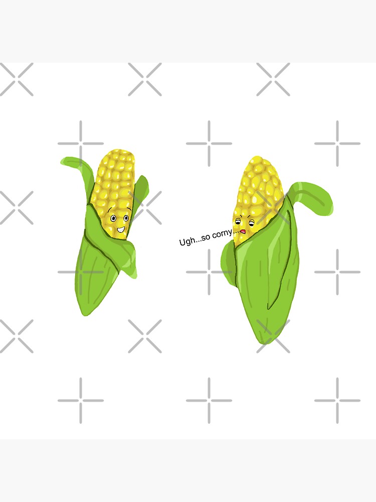 "A Corny Pun" Sticker by Toothless101 | Redbubble