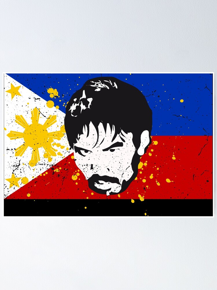 "Manny Pacquiao distressed philippine flag" Poster for Sale by Teecha ...