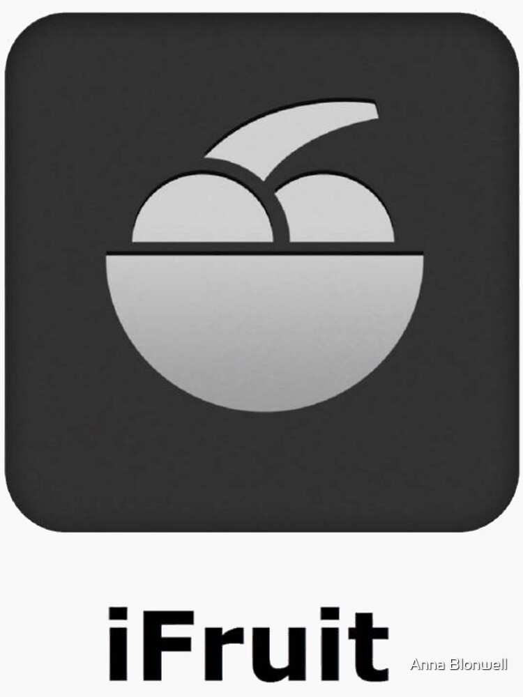"iFruit Logo" Sticker for Sale by ShindouArt | Redbubble