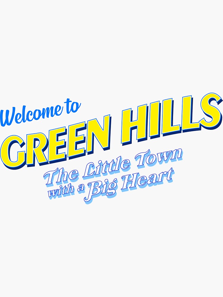 "Welcome to Green Hills - Sonic Movie" Sticker for Sale by Red-Ocelot86 ...