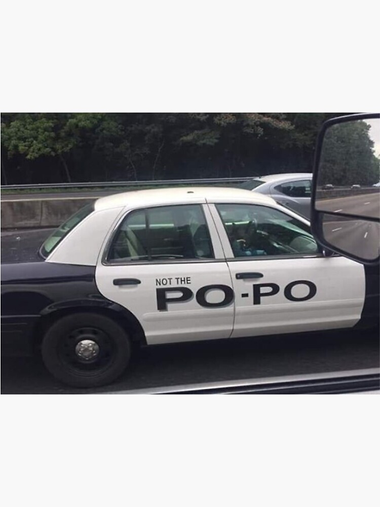 "popo police" Sticker for Sale by Poniamy | Redbubble