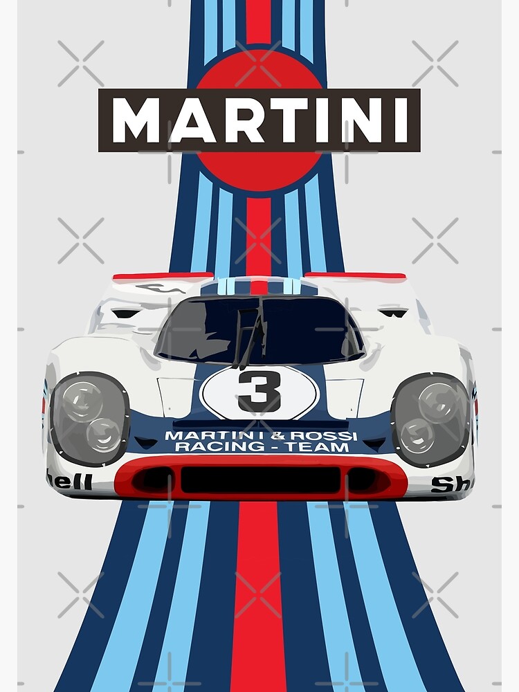 "Martini Racing Stripes - Porsch 917 No 3" Art Print for Sale by ...