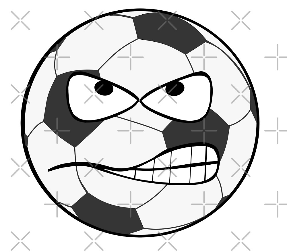 "Scary and Angry Football/Soccer Ball Rage" by norman088 | Redbubble