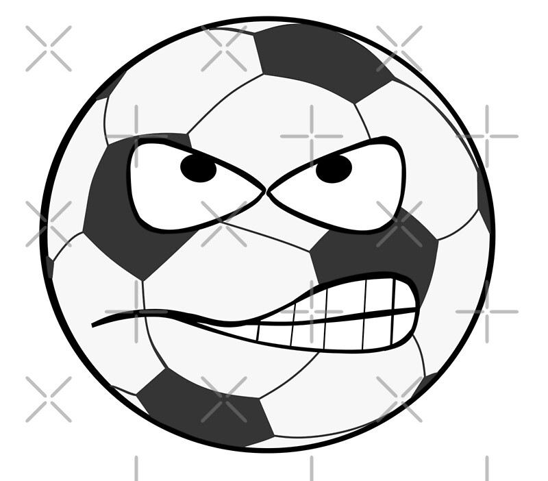 "Scary and Angry Football/Soccer Ball Rage" by norman088 | Redbubble