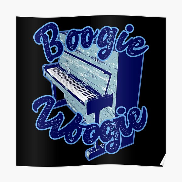 "Boogie Woogie Upright Piano Design" Poster by musicmaker12 | Redbubble