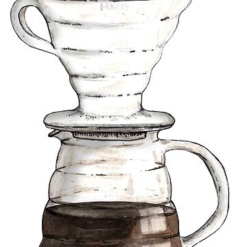 "V60 coffee machine" Sticker by zarcostudio | Redbubble