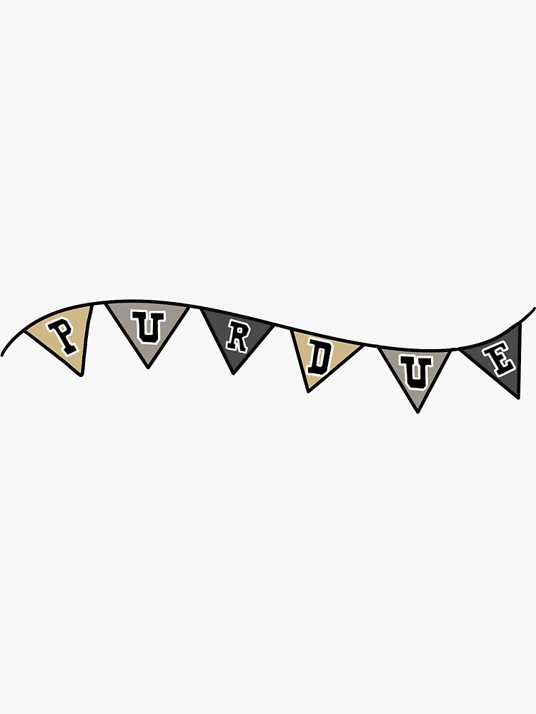 "Purdue Pendant Flags" Sticker for Sale by makennadams | Redbubble