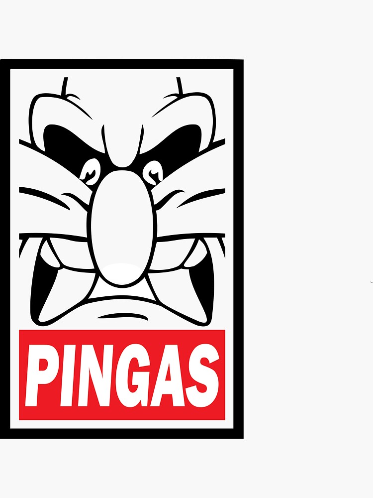 "PINGAS" Sticker for Sale by BenO81 | Redbubble