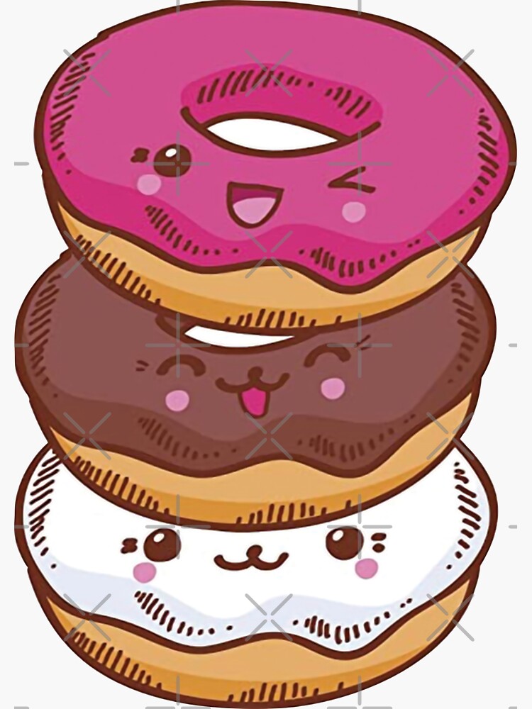 "Donut Stack" Sticker for Sale by AdlDisEye | Redbubble
