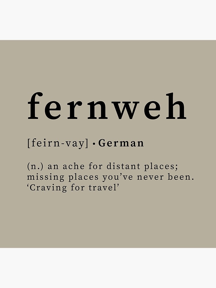 "Fernweh" Art Print for Sale by gabbynardo | Redbubble