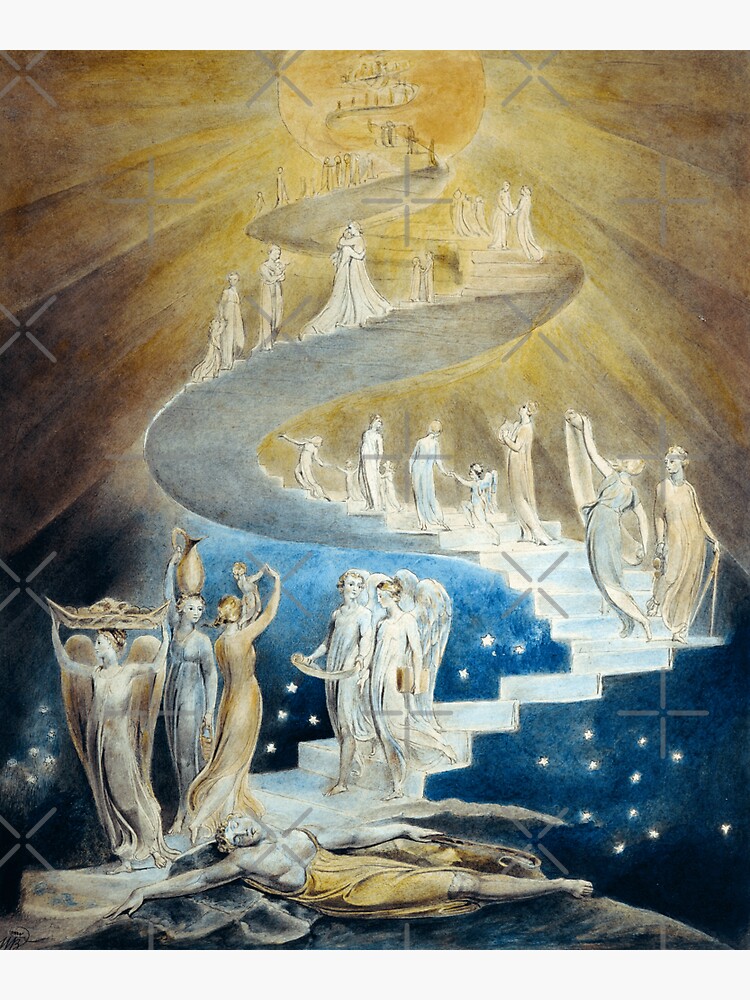 "Jacobs Ladder by William Blake" Sticker for Sale by VikingRunes ...