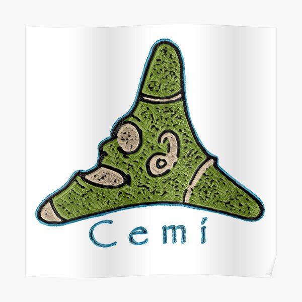 "Cemí Taíno Symbol Puerto Rico" Poster for Sale by liamaris | Redbubble