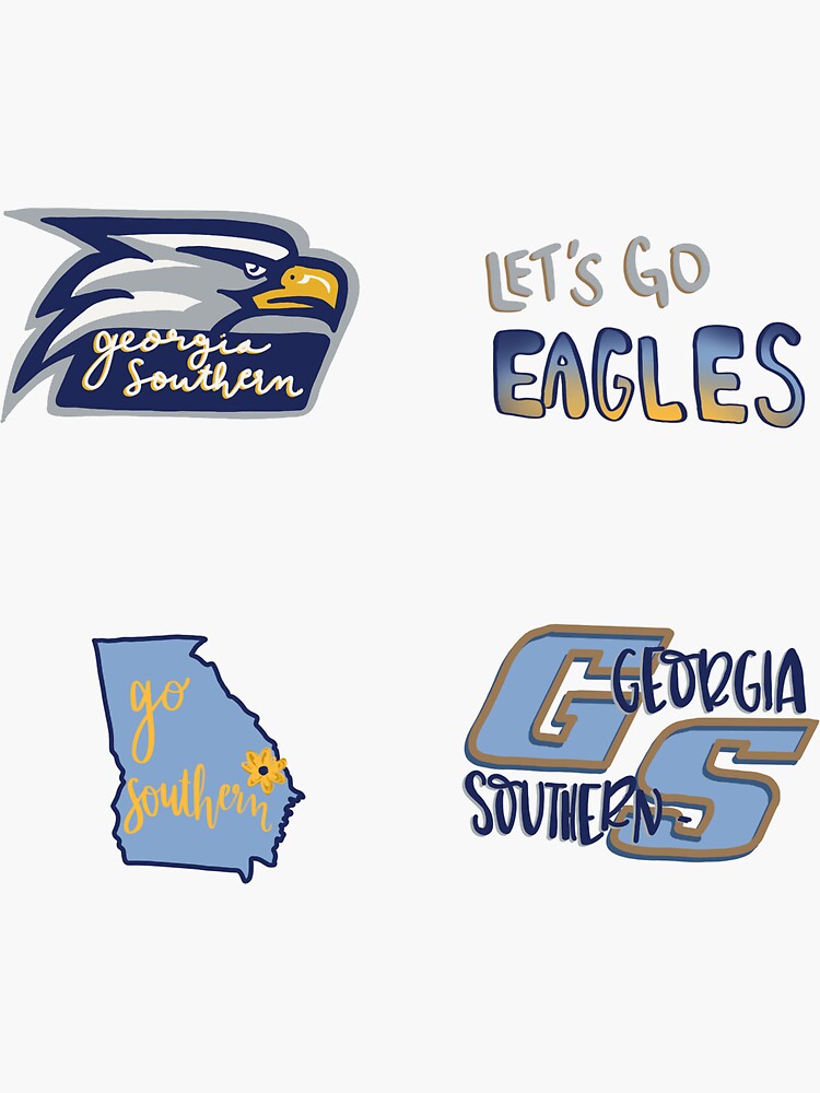 "Georgia southern sticker pack" Sticker for Sale by grenellk | Redbubble